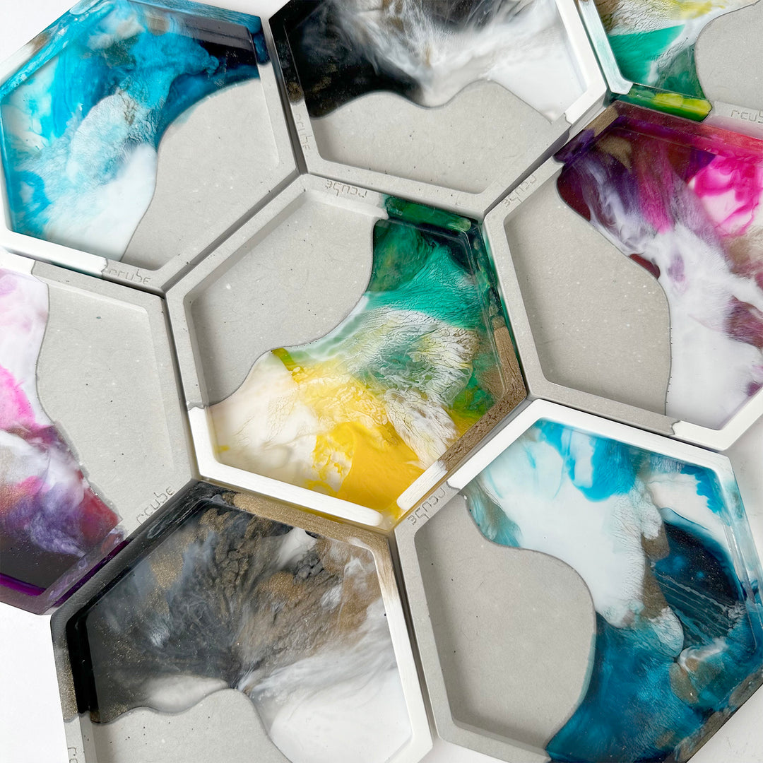 Double Layer Coaster (Hexagonal) – Rcube Store