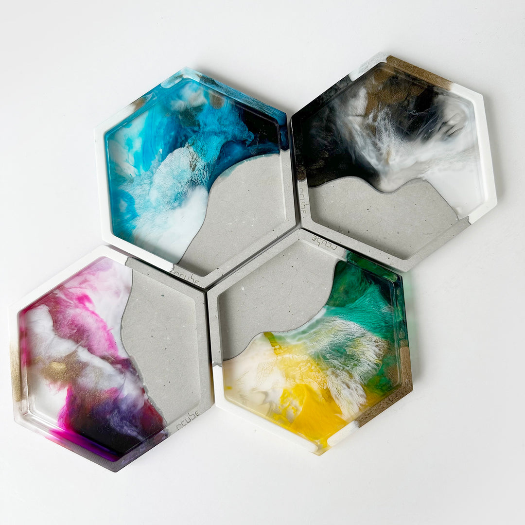 Double Layer Coaster (Hexagonal) – Rcube Store